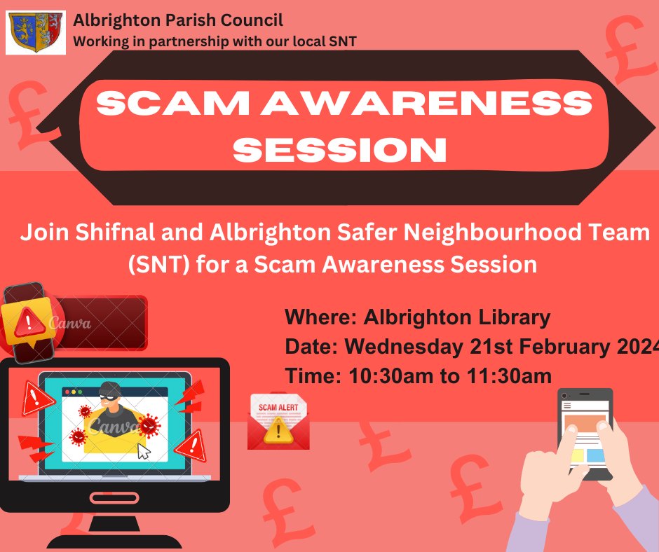 Scam Awareness Session – Albrighton and Donington Parish Council